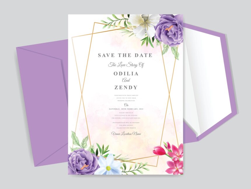 Best Floral Wedding Card Printing - | Wedding Card Printing